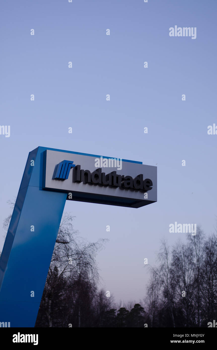 Stockholm, Suède - 13 avril 2018. Le logo à l'extérieur du siège de ...