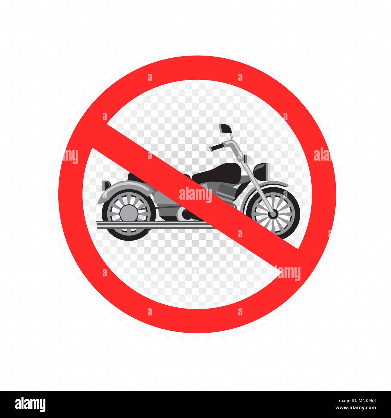 Moto Interdite Banque d'images vectorielles - Alamy