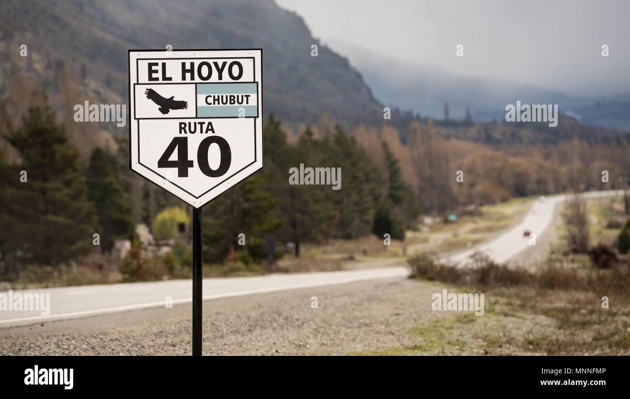Ruta 40 And Argentina And Sign Banque d'image et photos - Alamy