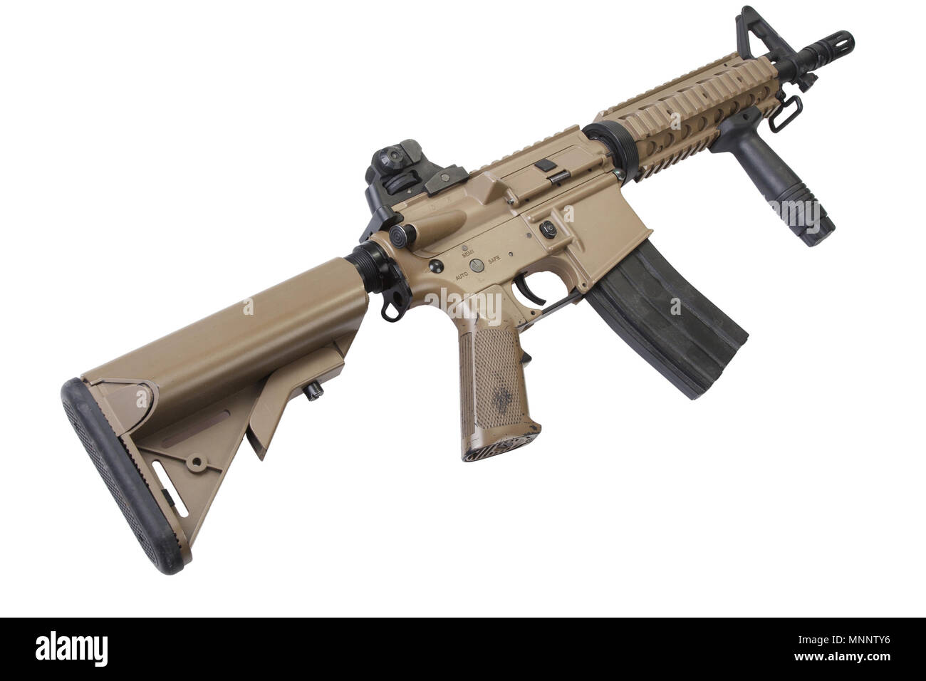 M4 carabine forces spéciales isolé sur fond blanc Photo Stock - Alamy