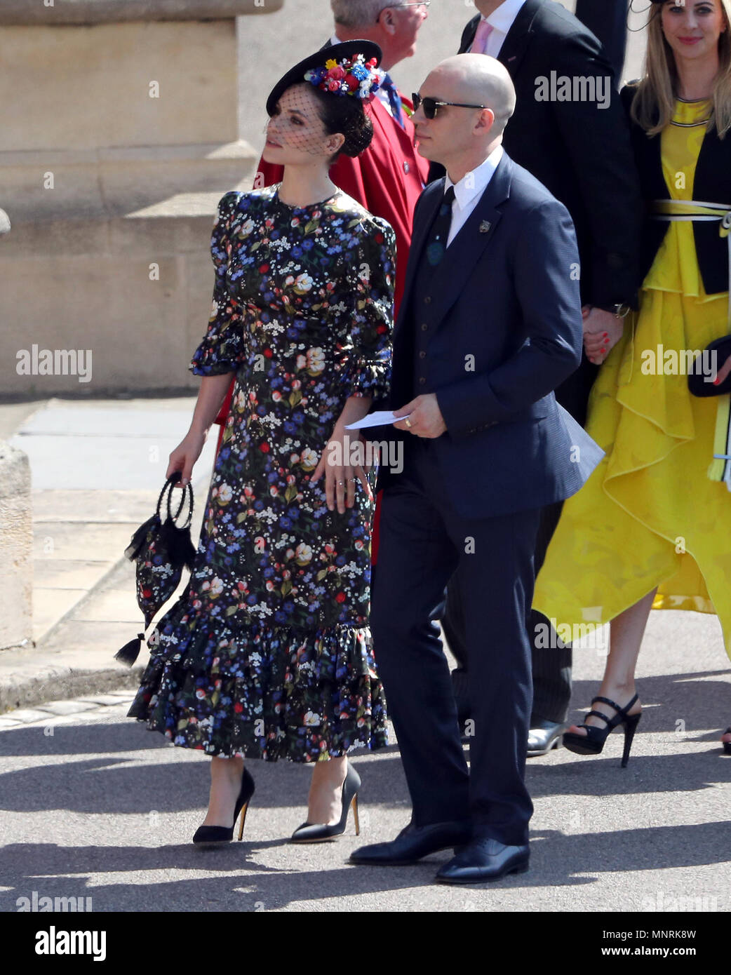 Charlotte Riley et Tom Hardy arrivent pour le mariage du prince Harry ...