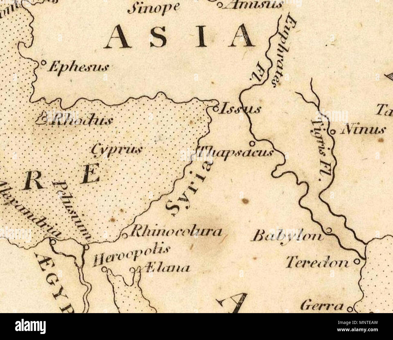 Carte du monde selon strabon ou strabo Banque de photographies et d ...