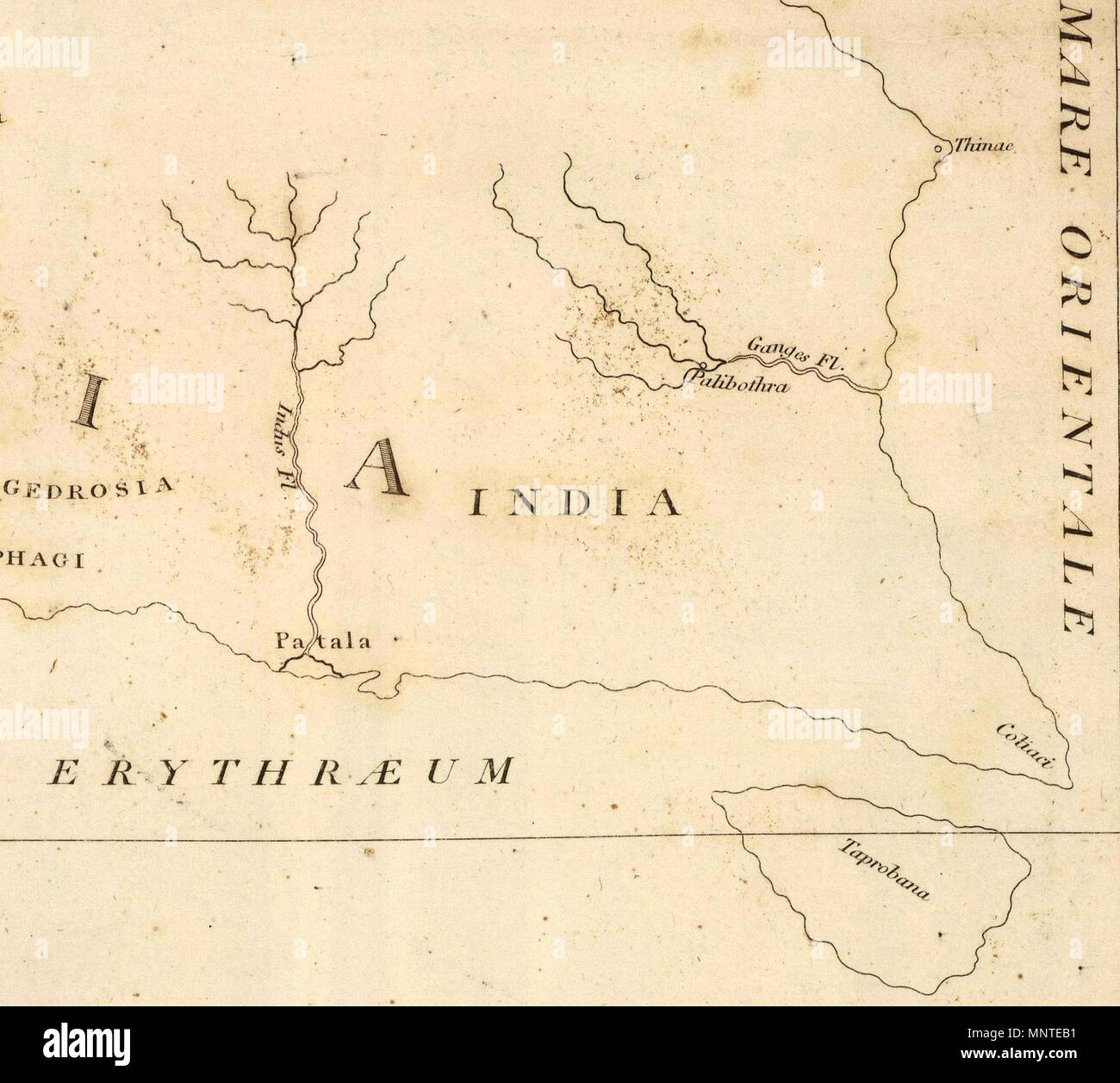 Carte du monde selon strabon ou strabo Banque de photographies et d ...