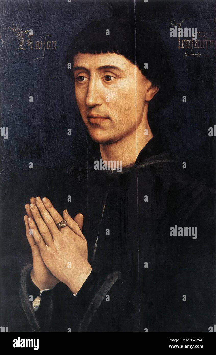 Portrait diptyque de Laurent Froimont (aile droite) 1460s. 1070 Rogier ...