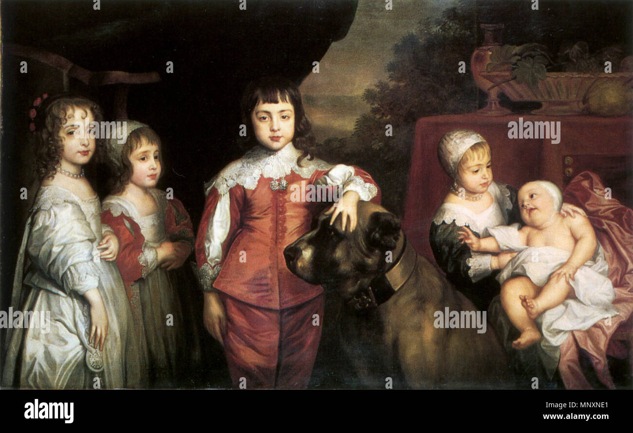 Charles I Stuart's children . Marie, James, Charles, Elizabeth, et Anne ...