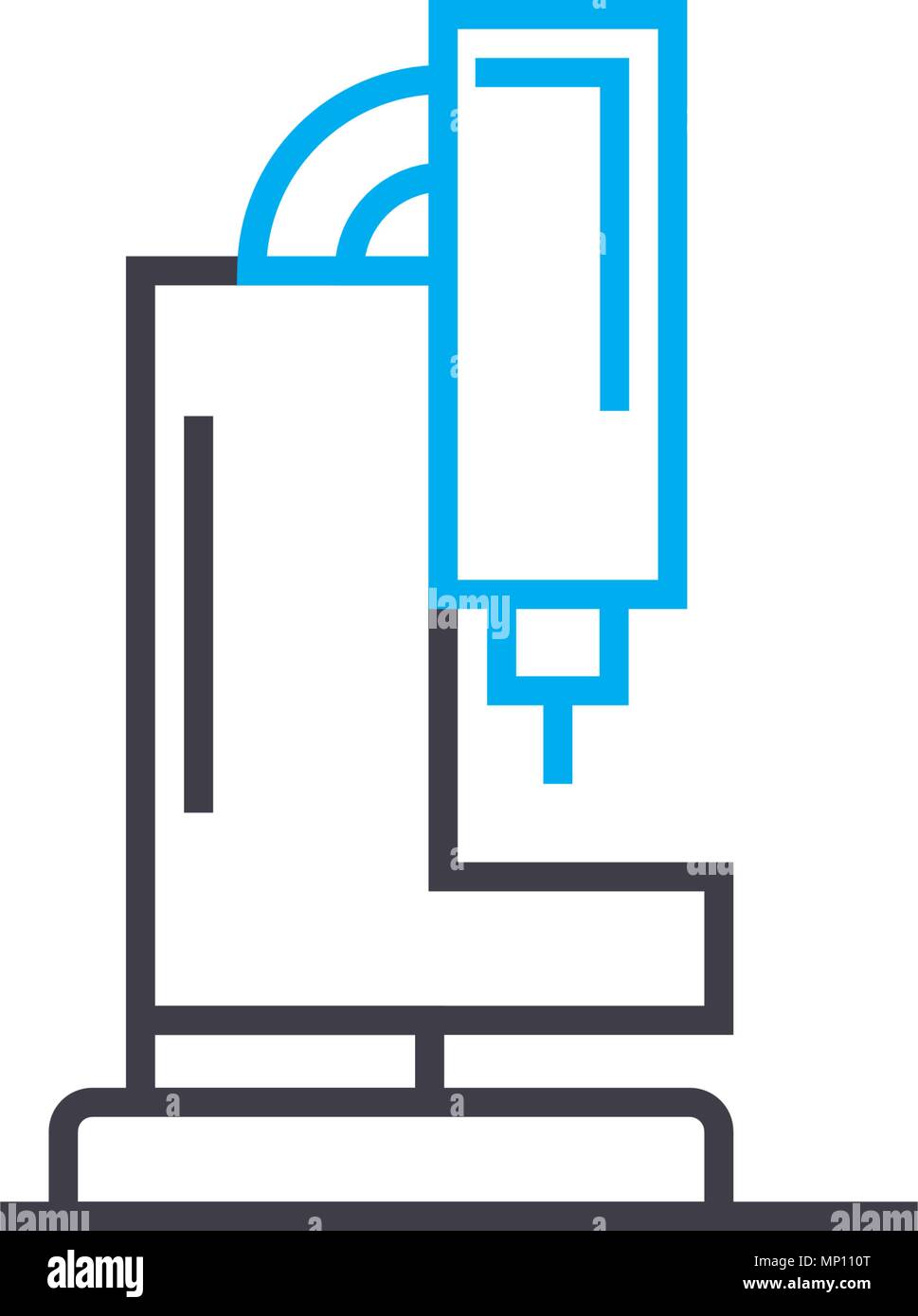 Machine Industrielle concept icône linéaire. Machine Industrielle ...