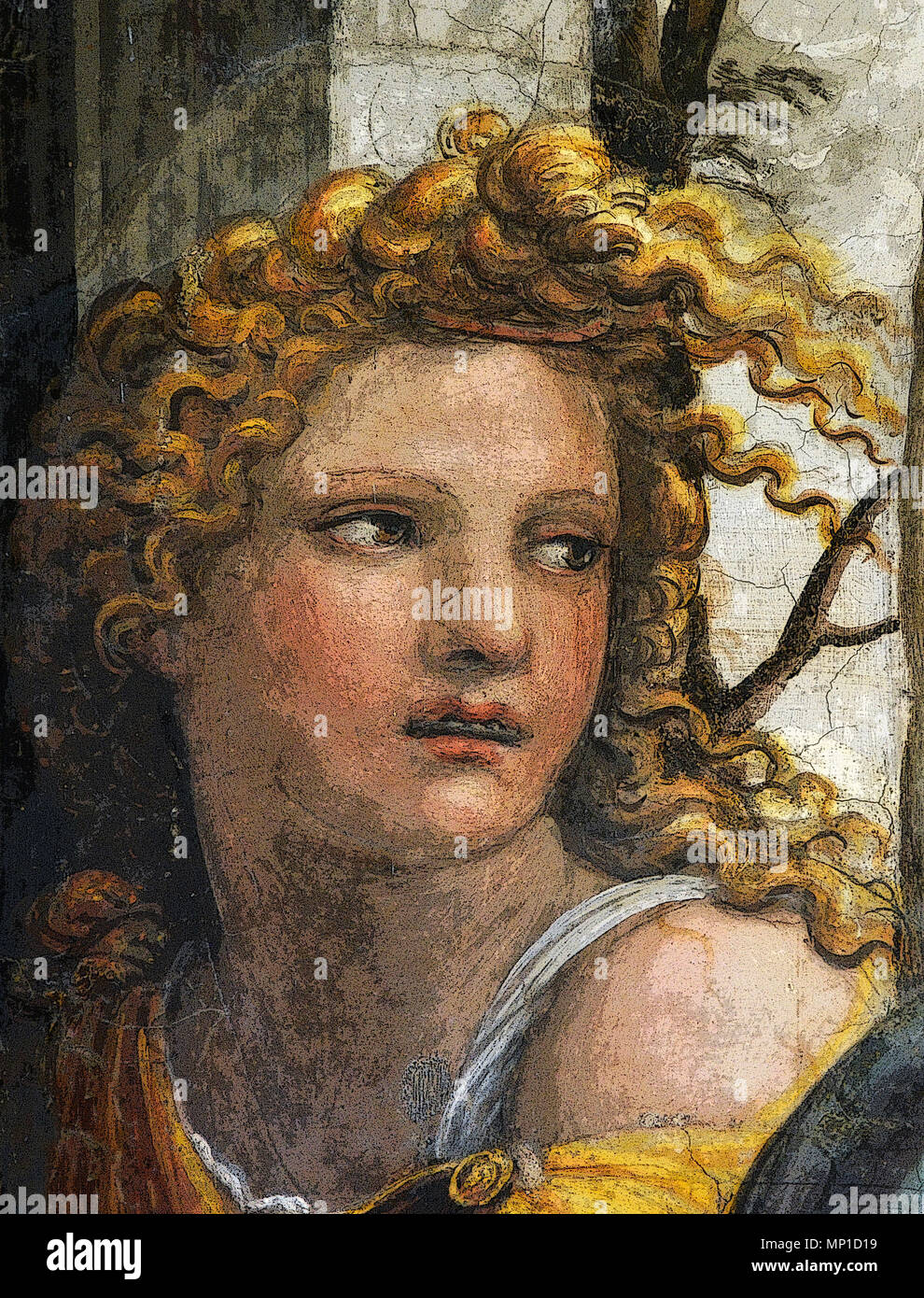 Le mariage d'Alexandre le Grand et Roxanne, le visage de l'un des ...