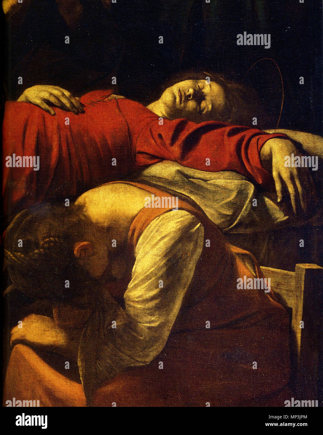 La mort de la Vierge . Italiano : Morte della Vergine (ingrandimento ...