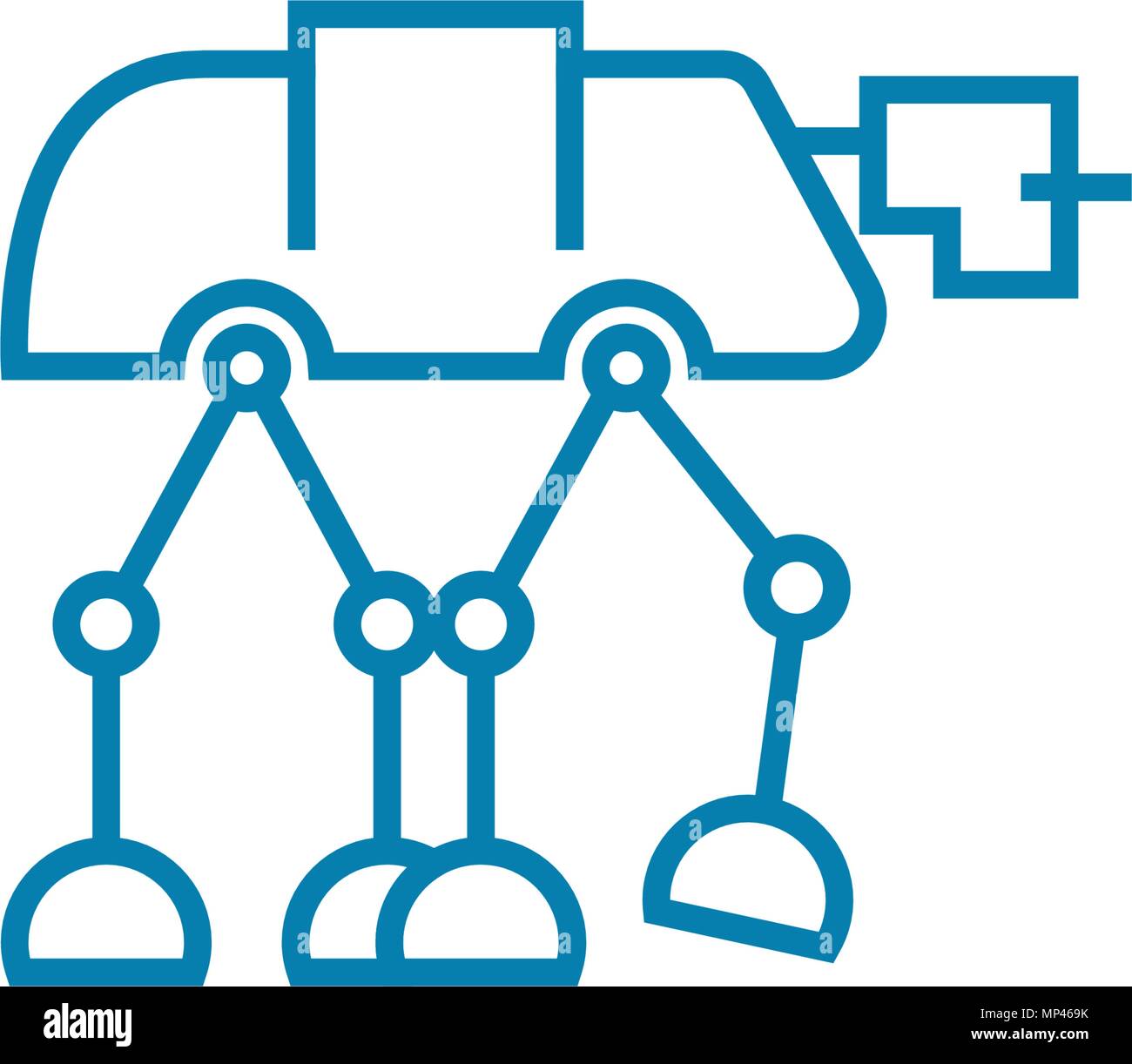 La technologie innovante concept icône linéaire. La technologie ...