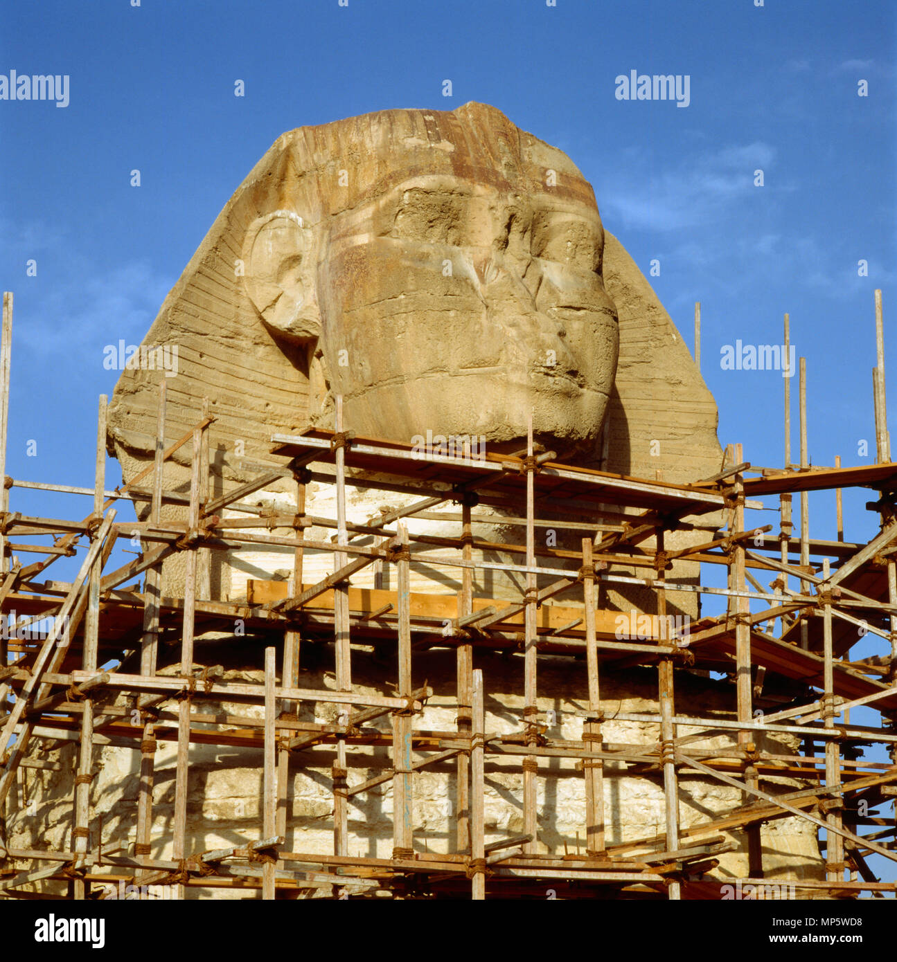 Le grand Sphinx de Gizeh le complexe des pyramides en cours de ...