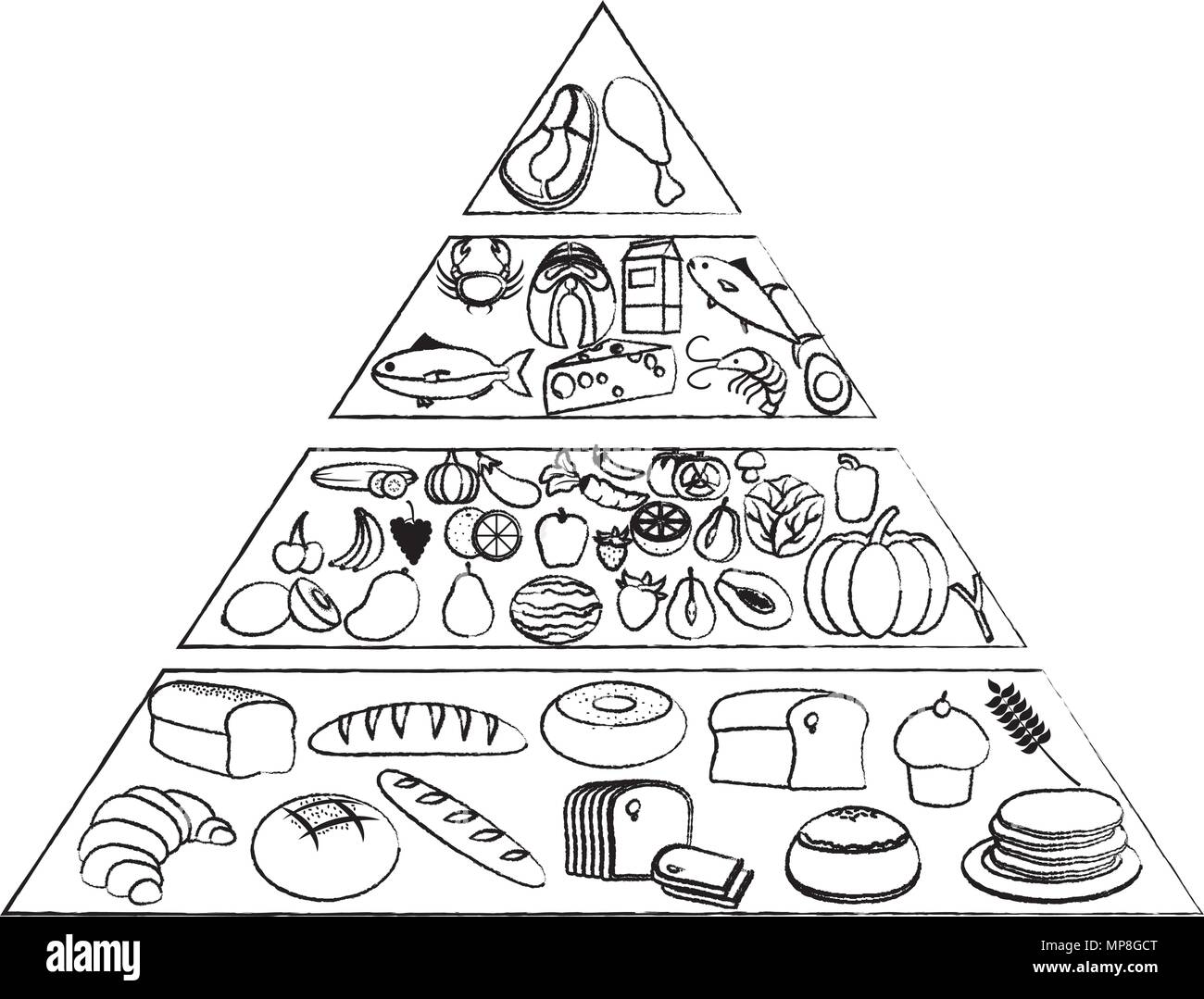 Que es la piramide alimenticia Banque d'images vectorielles - Page 2 ...