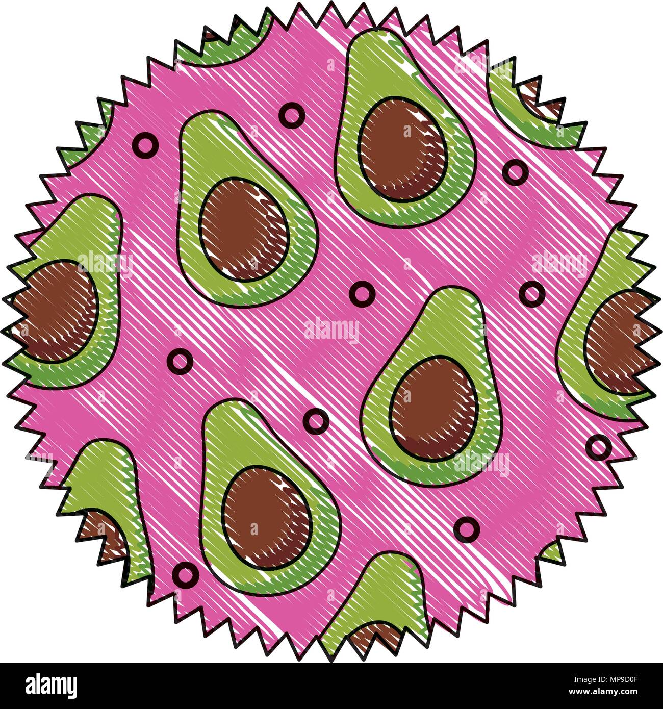 Timbre joint avec les avocats sur fond blanc, vector illustration Image ...