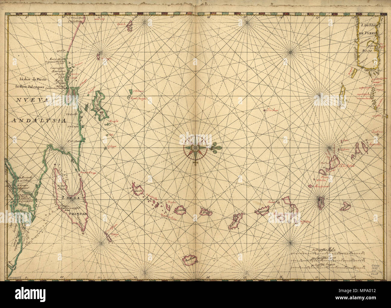 Mapa de las antillas Banque de photographies et d’images à haute ...