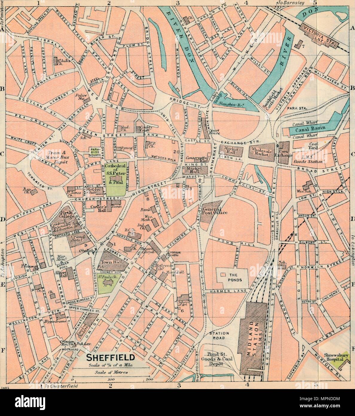 Mappa di sheffield Banque de photographies et d’images à haute ...