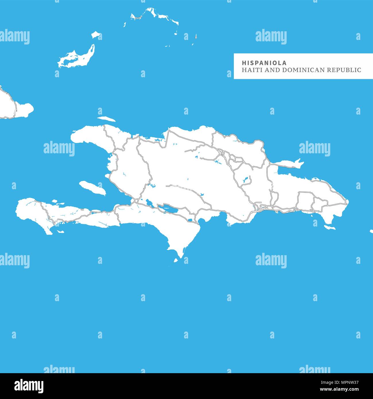 Map Of Hispaniola Banque d'image et photos - Alamy