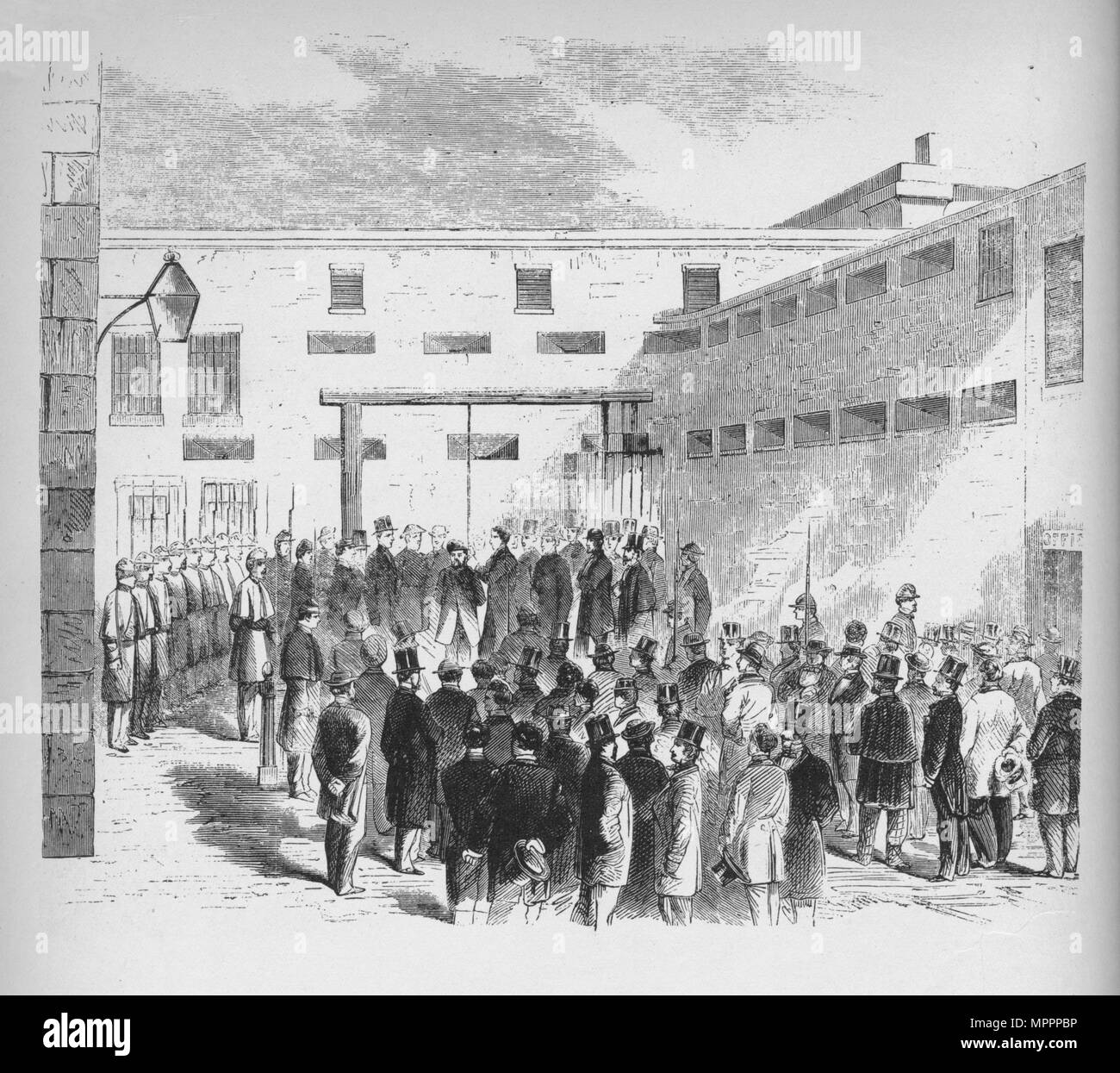 'Exécution de marchand d'esclaves Nathaniel Gordon dans la prison de ...