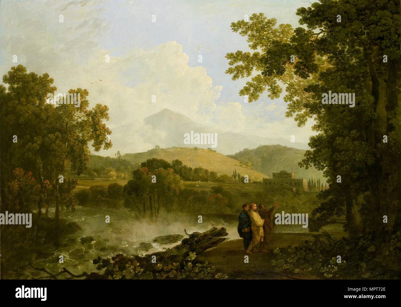 Cicéron et ses deux amis, Atticus et Quintus, à sa villa à Arpinum ...