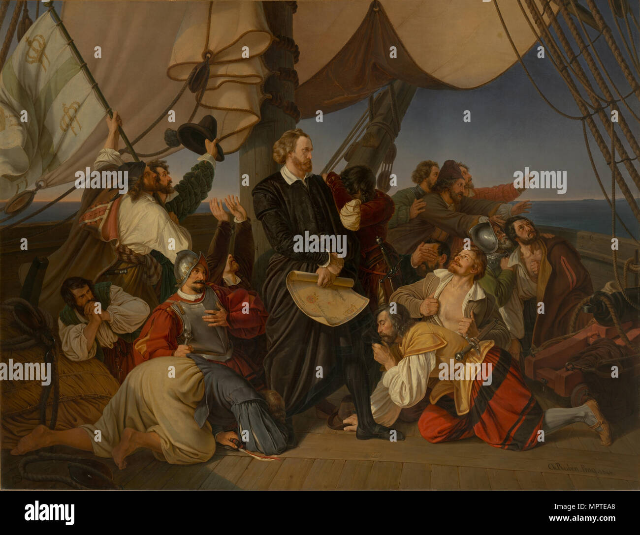 Christopher columbus america painting Banque de photographies et d’images à haute résolution - Alamy