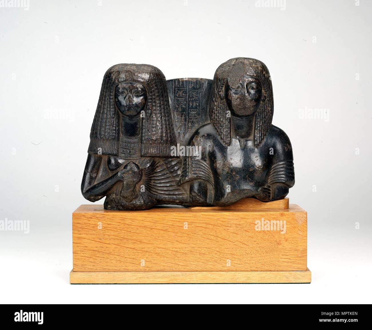 Paire de stéatite statue du scribe royal et direction Huy et sa femme ...