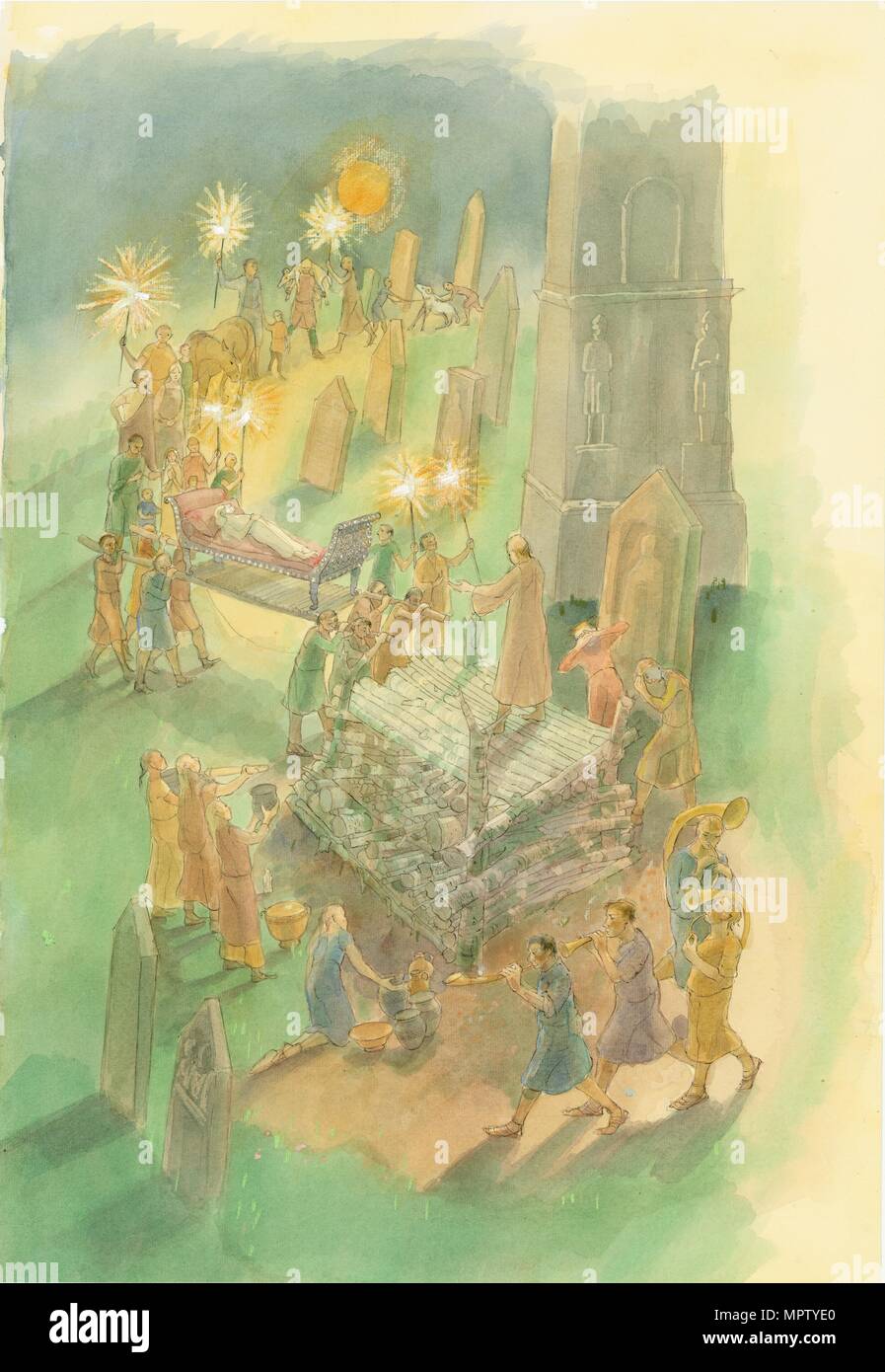 Cérémonie funéraire romaine Banque de photographies et d’images à haute ...