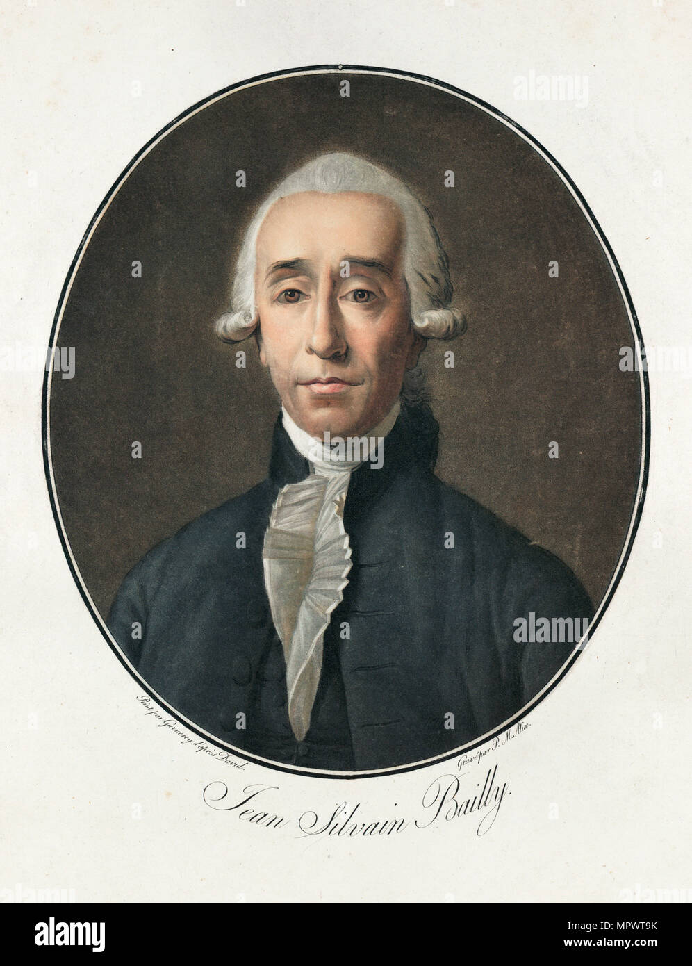 Portrait de Jean Sylvain Bailly (1736-1793), années 1790 Photo Stock ...