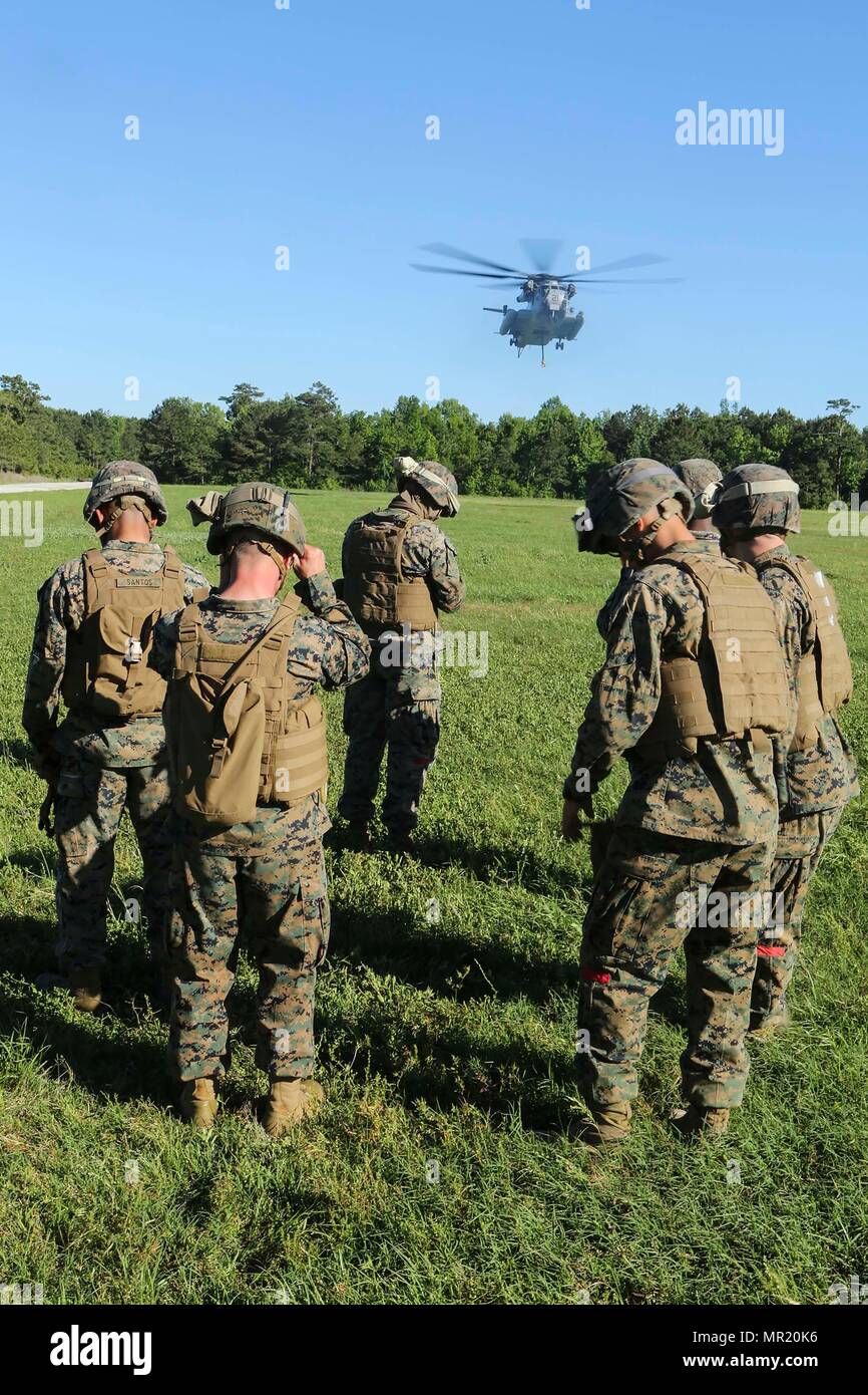 Les Marines américains avec 2e Bataillon de soutien des transports (BST ...