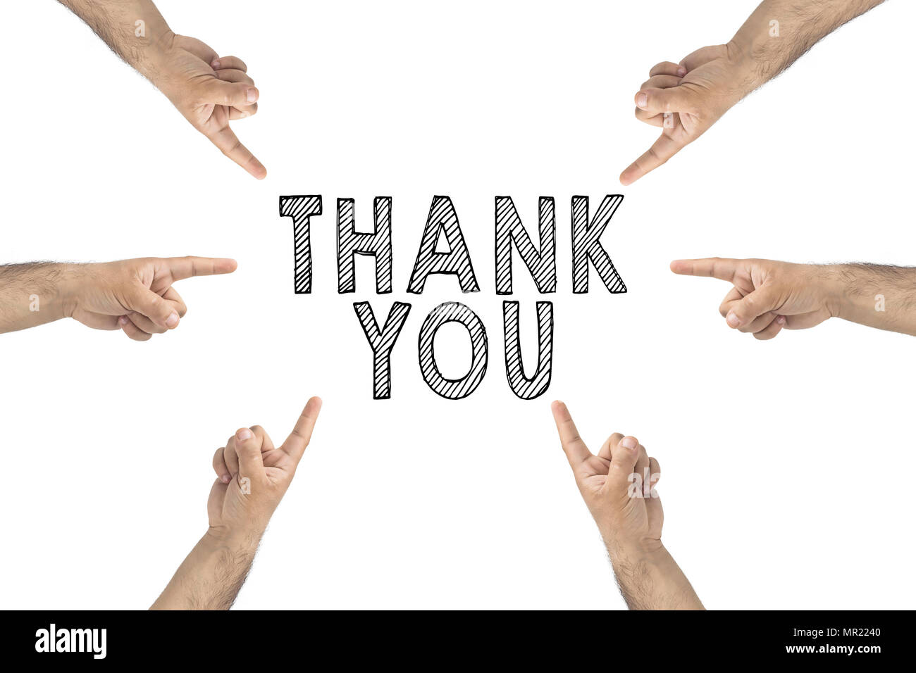 Thank You Text Banque d'image et photos - Alamy