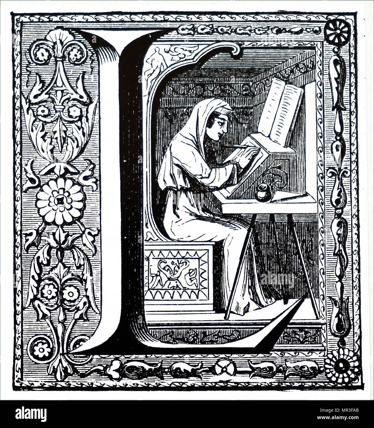 Gravure médiévale enluminure Banque de photographies et d’images à ...