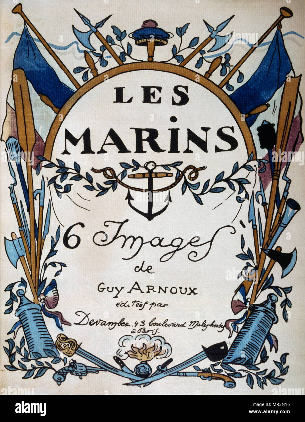 Illustration de la marine, par l'illustrateur français, Guy Arnoux ...