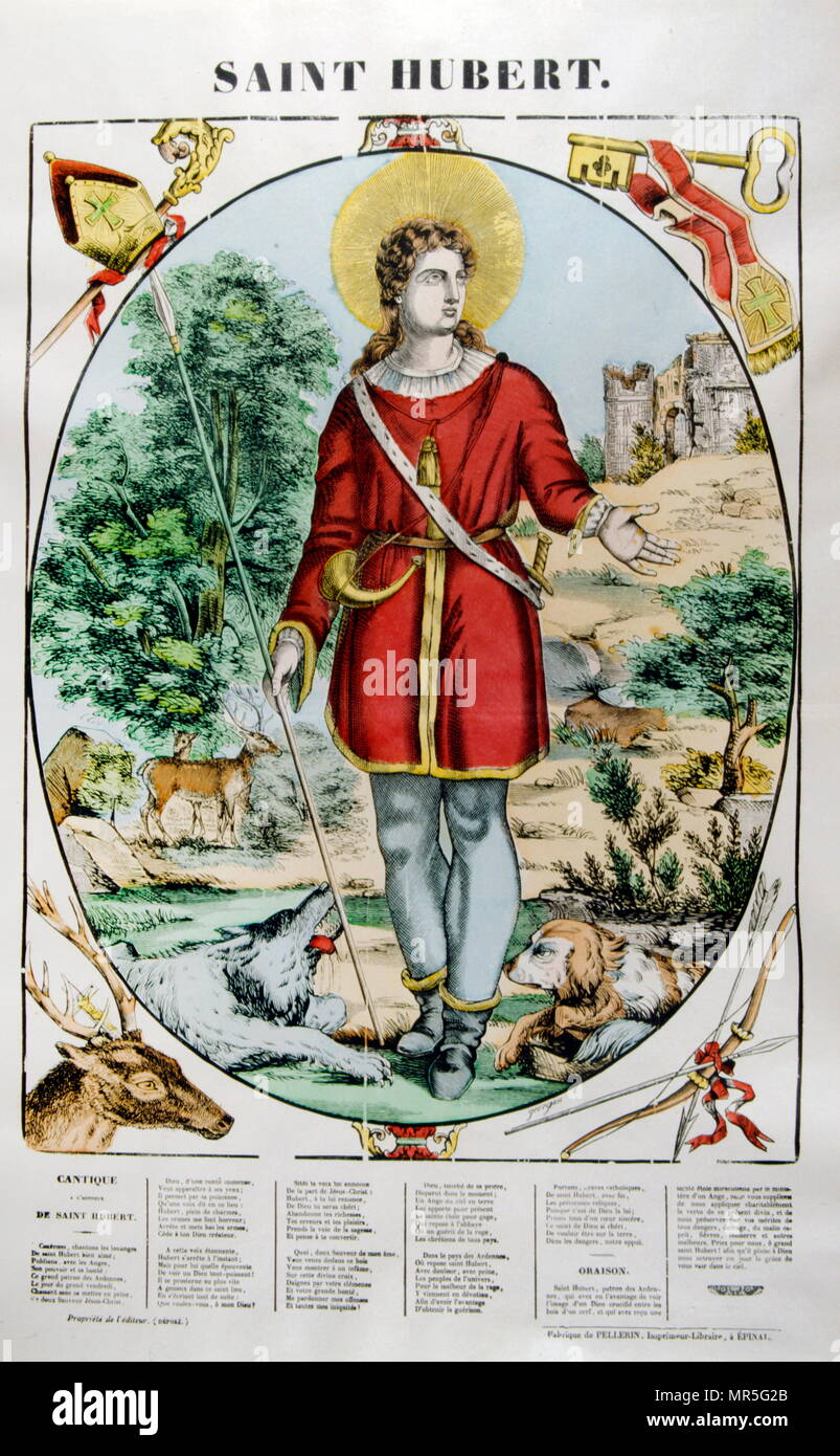 Patron saint of hunters Banque de photographies et d’images à haute ...
