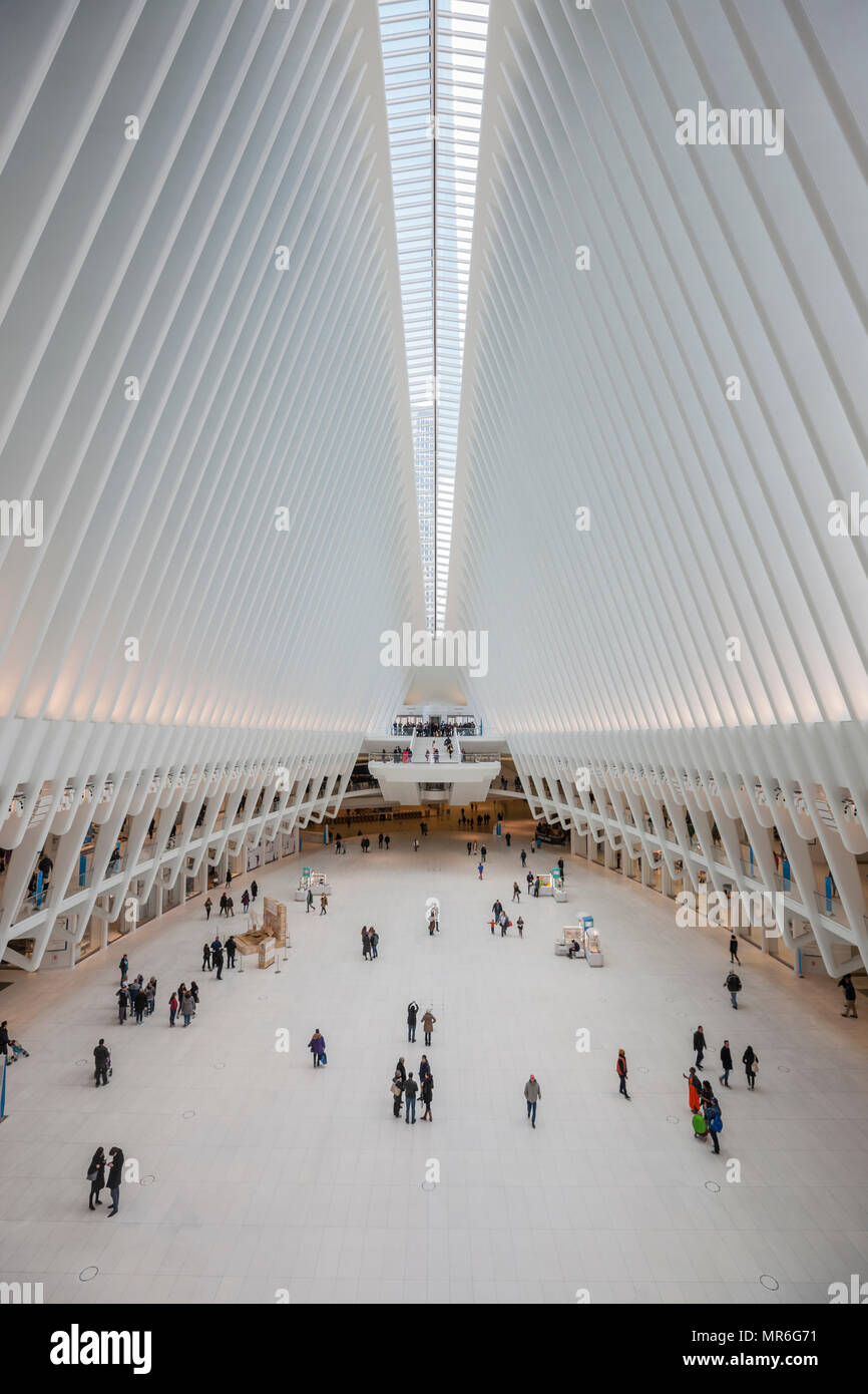 La station de métro d'Oculus, Ground Zero, World Trade Center ...