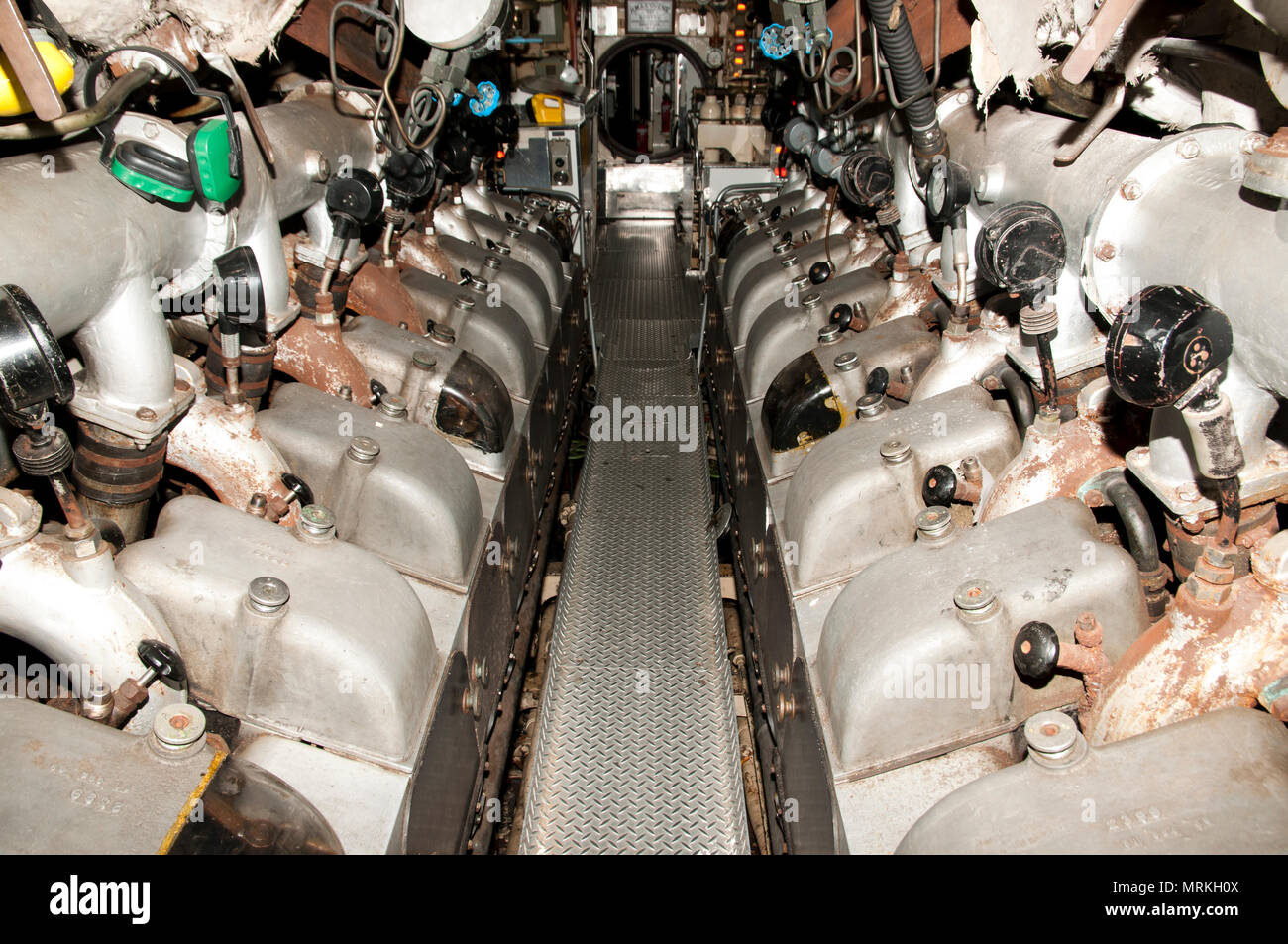 Salle des machines diesel Banque de photographies et d’images à haute ...