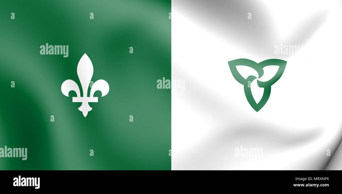 Franco ontarian flag Banque de photographies et d’images à haute ...