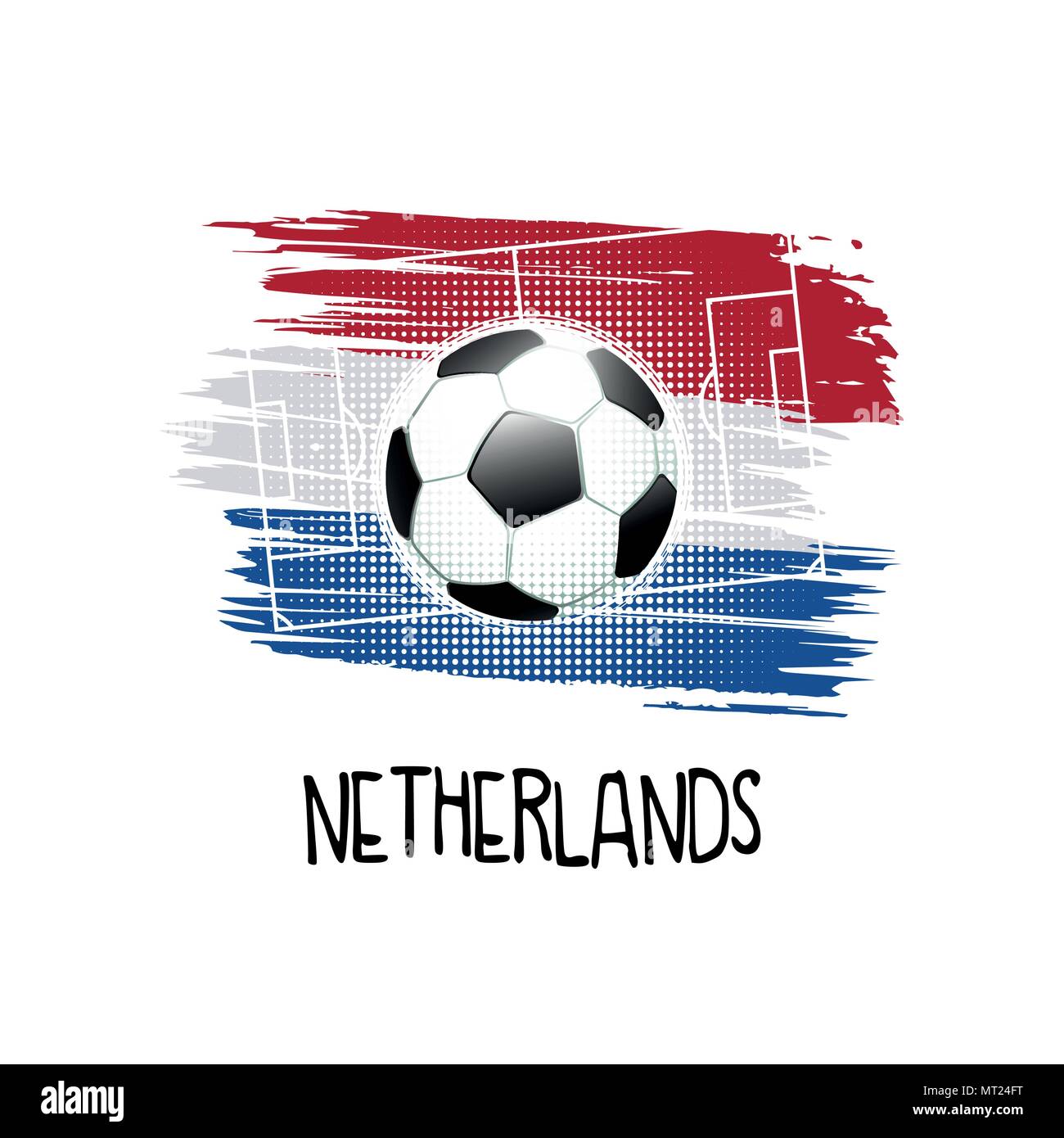 Drapeau pays bas Banque d'images vectorielles - Alamy