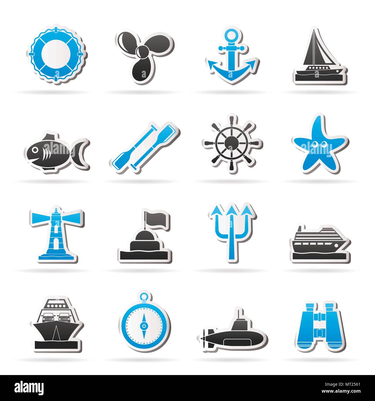 Yacht poseidon Banque d'images vectorielles - Alamy