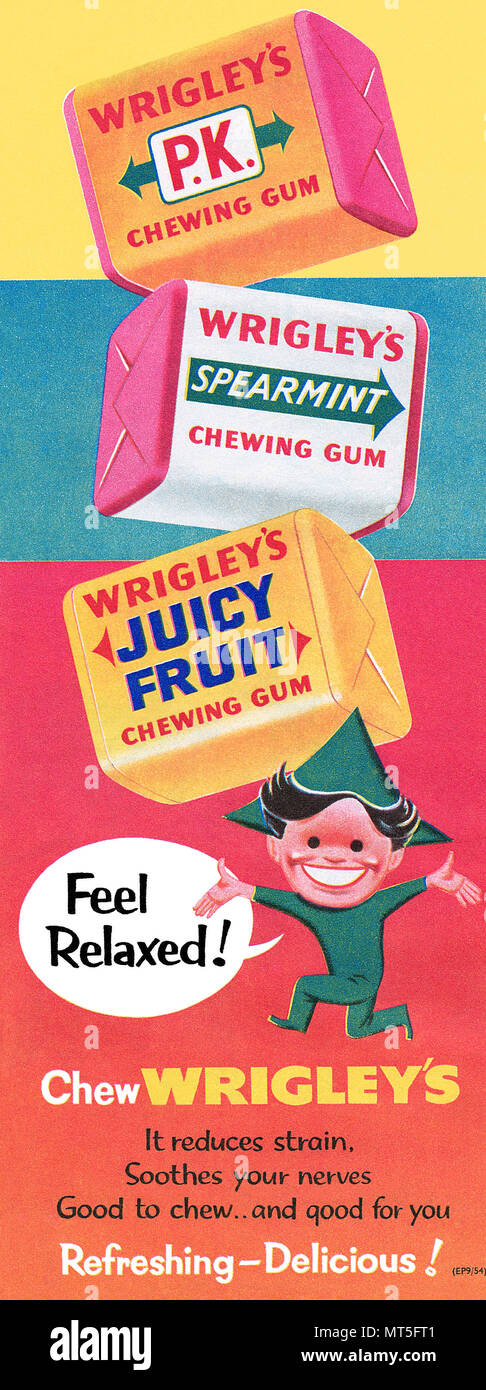 Wrigleys pk chewing gum Banque de photographies et d’images à haute ...