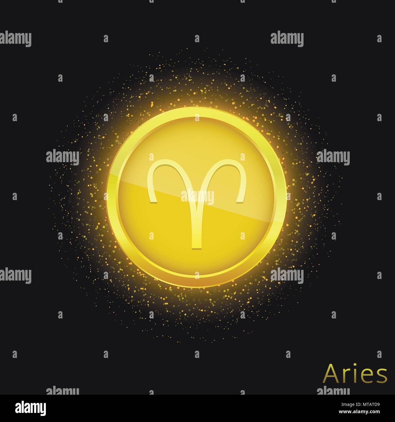 Aries symbol zodiac sign illustration Banque de photographies et d ...
