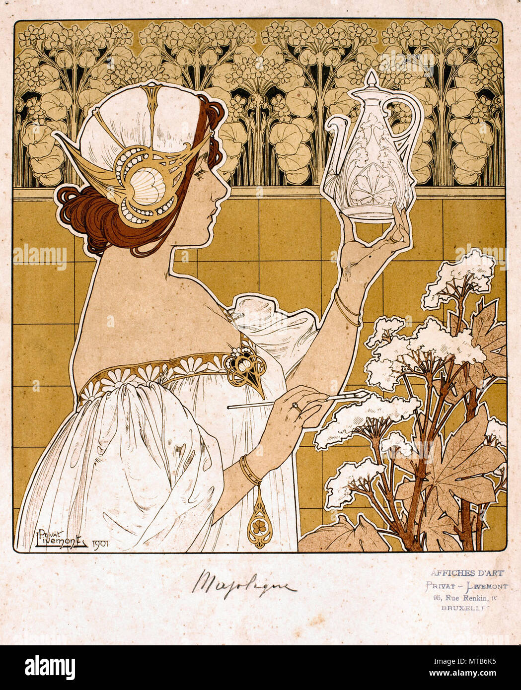 Henri privat livemont art nouveau Banque de photographies et d’images à ...