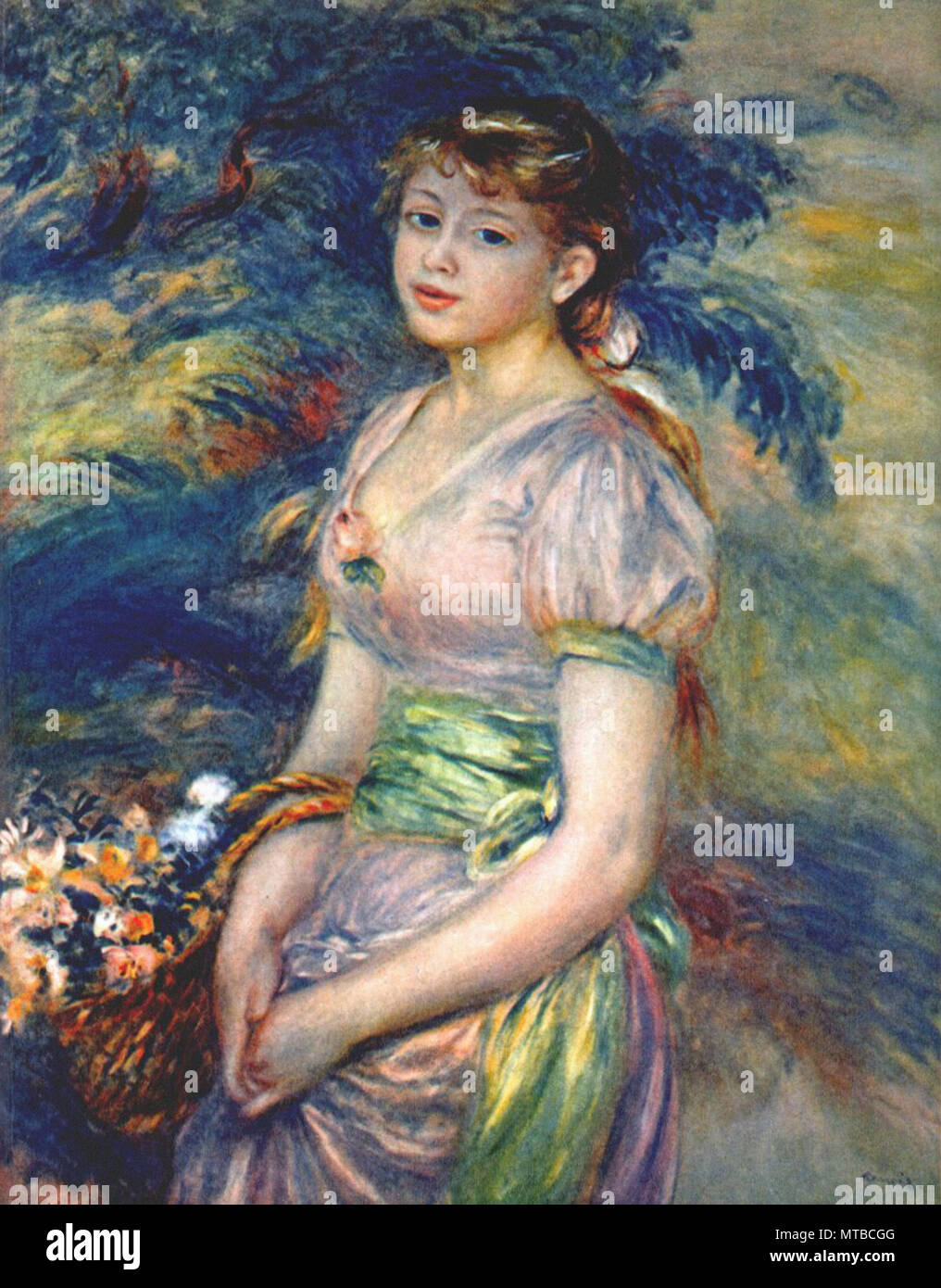 La jeune fille aux fleurs renoir Banque de photographies et d’images à haute résolution - Alamy