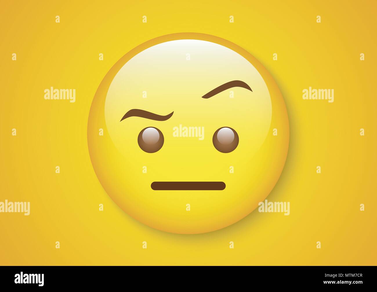 Doute emoticon smiley Banque de photographies et d’images à haute ...