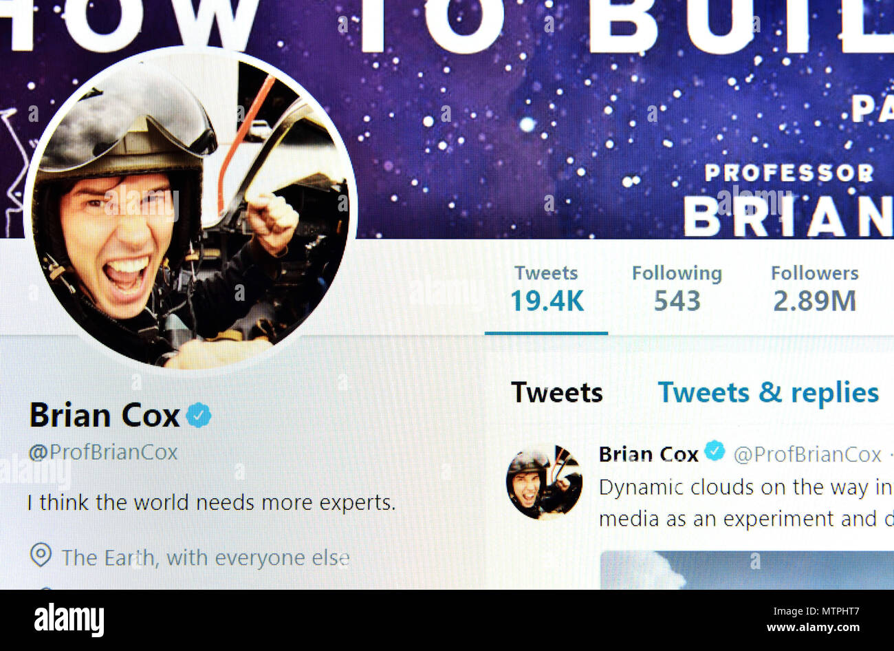 Professor brian cox Banque de photographies et d’images à haute ...