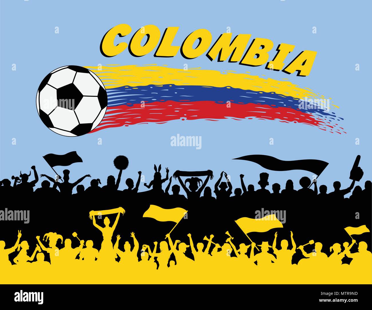 Couleurs Du Drapeau Colombien Banque d'image et photos - Alamy