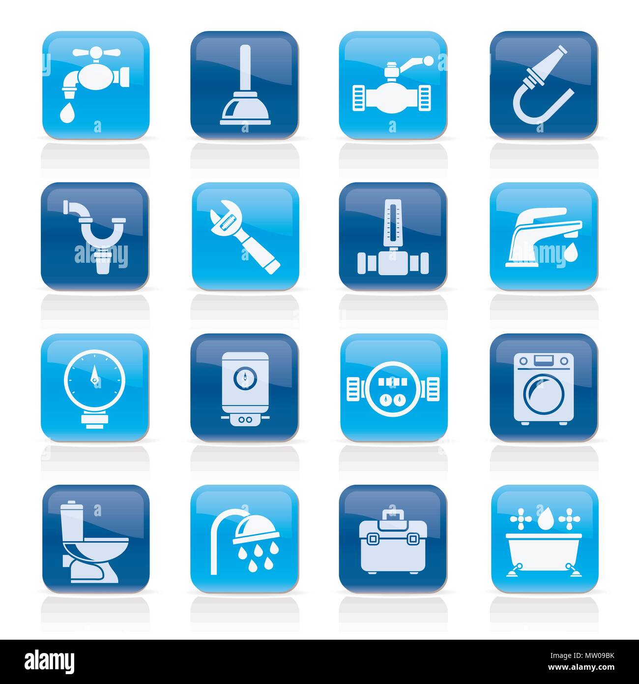 Plumbing icon Banque d'images vectorielles - Alamy