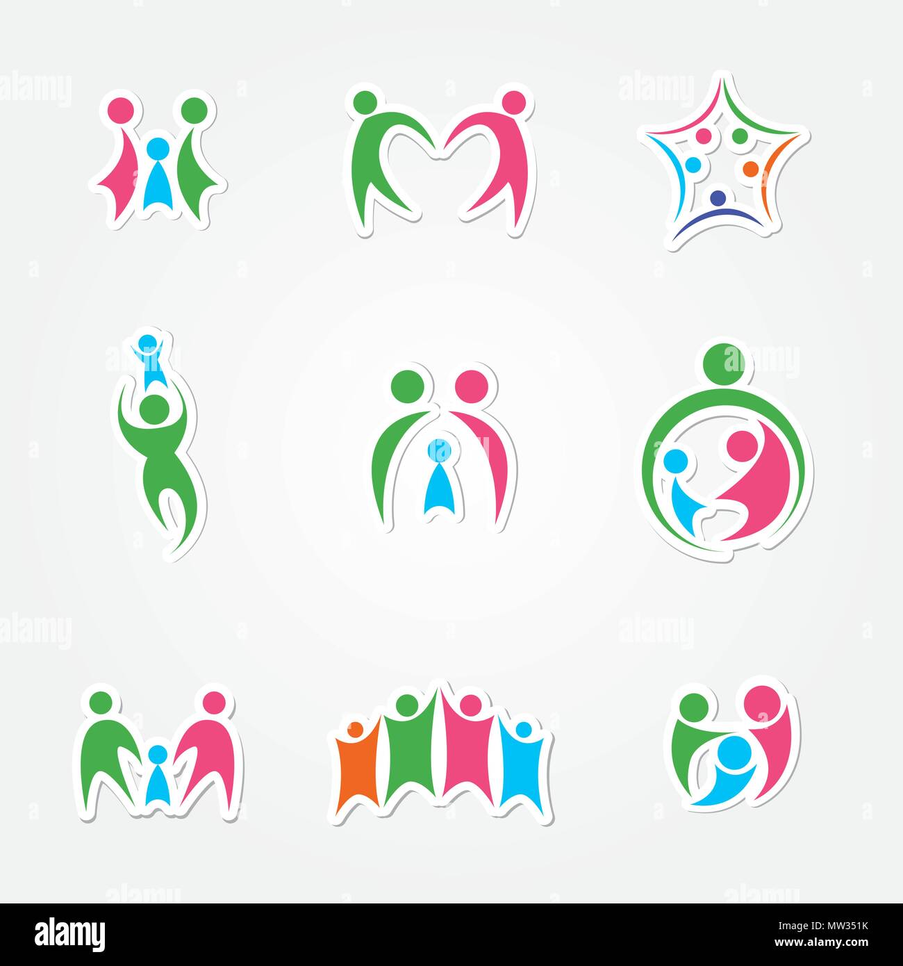 Calendrier de planification familiale Banque d'images vectorielles - Alamy