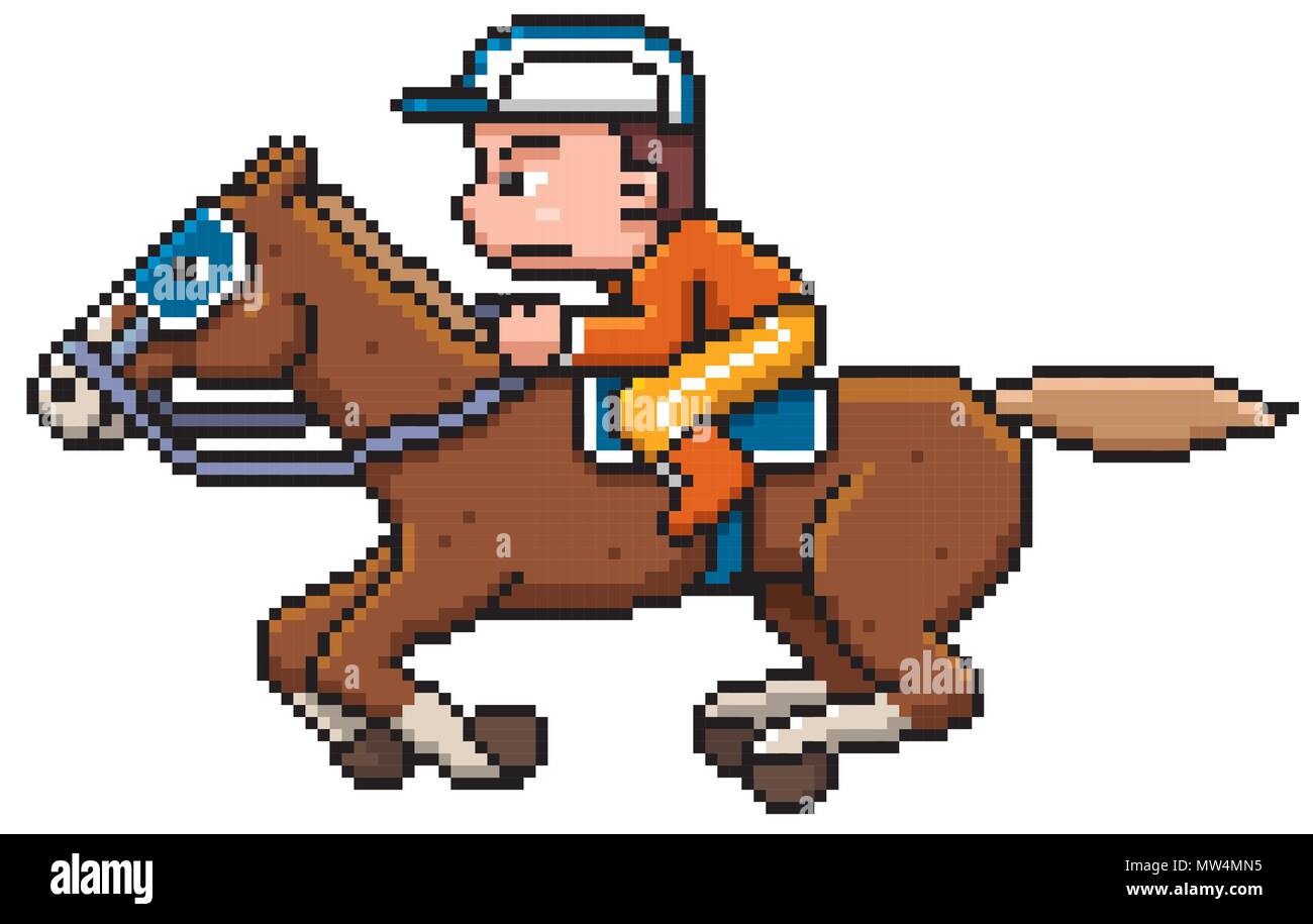 Pixel art cheval Banque de photographies et d’images à haute résolution ...