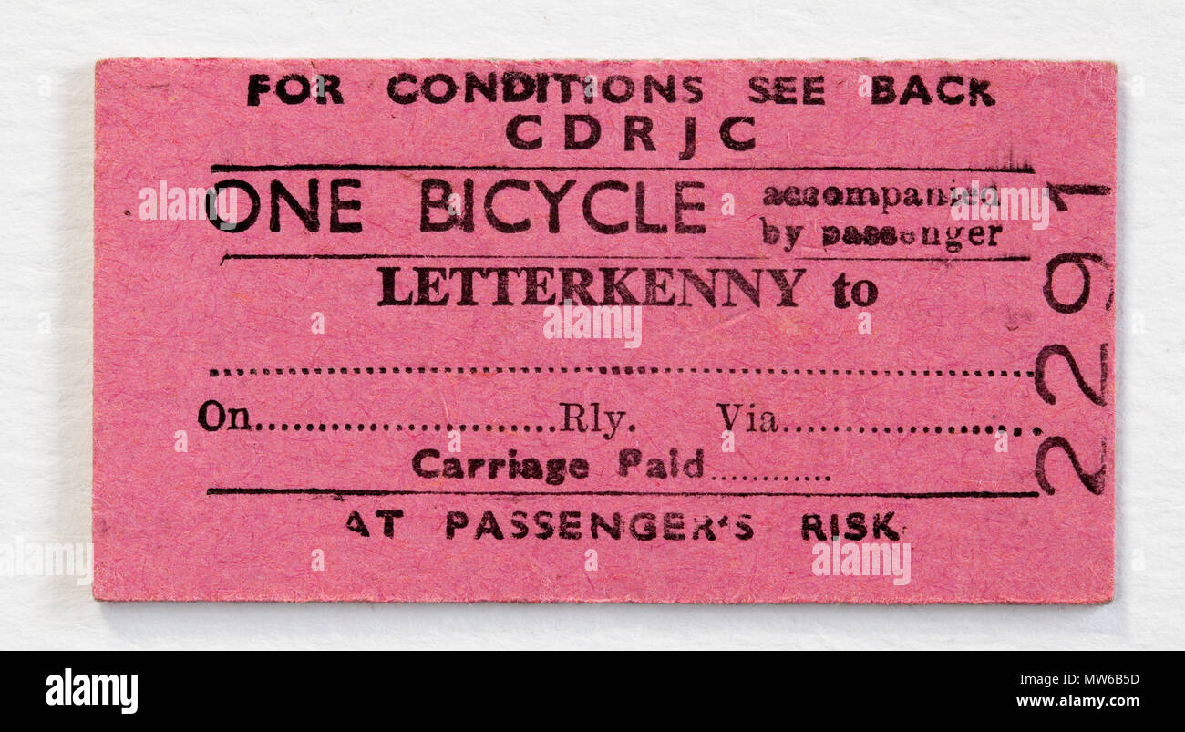 Vintage train ticket Banque de photographies et d’images à haute ...