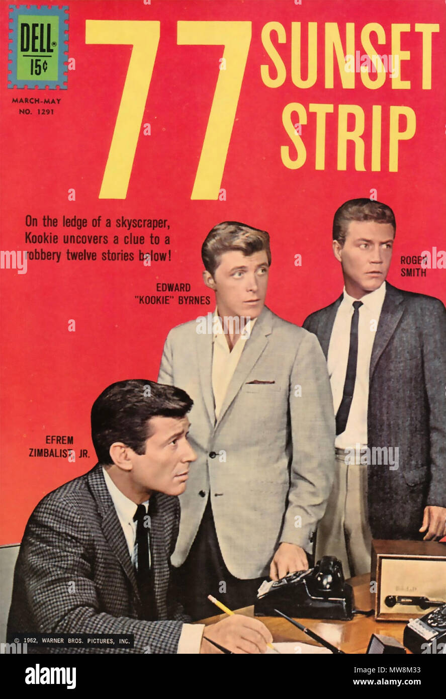 77 SUNSET STRIP Dell American magazine consacré à la Warner TV series ...