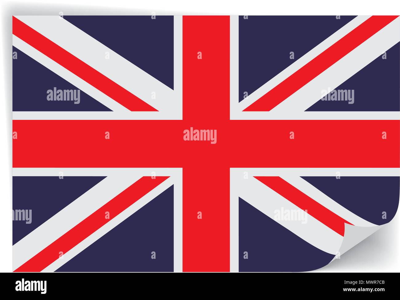 Le drapeau national du royaume uni Banque d'images vectorielles - Alamy