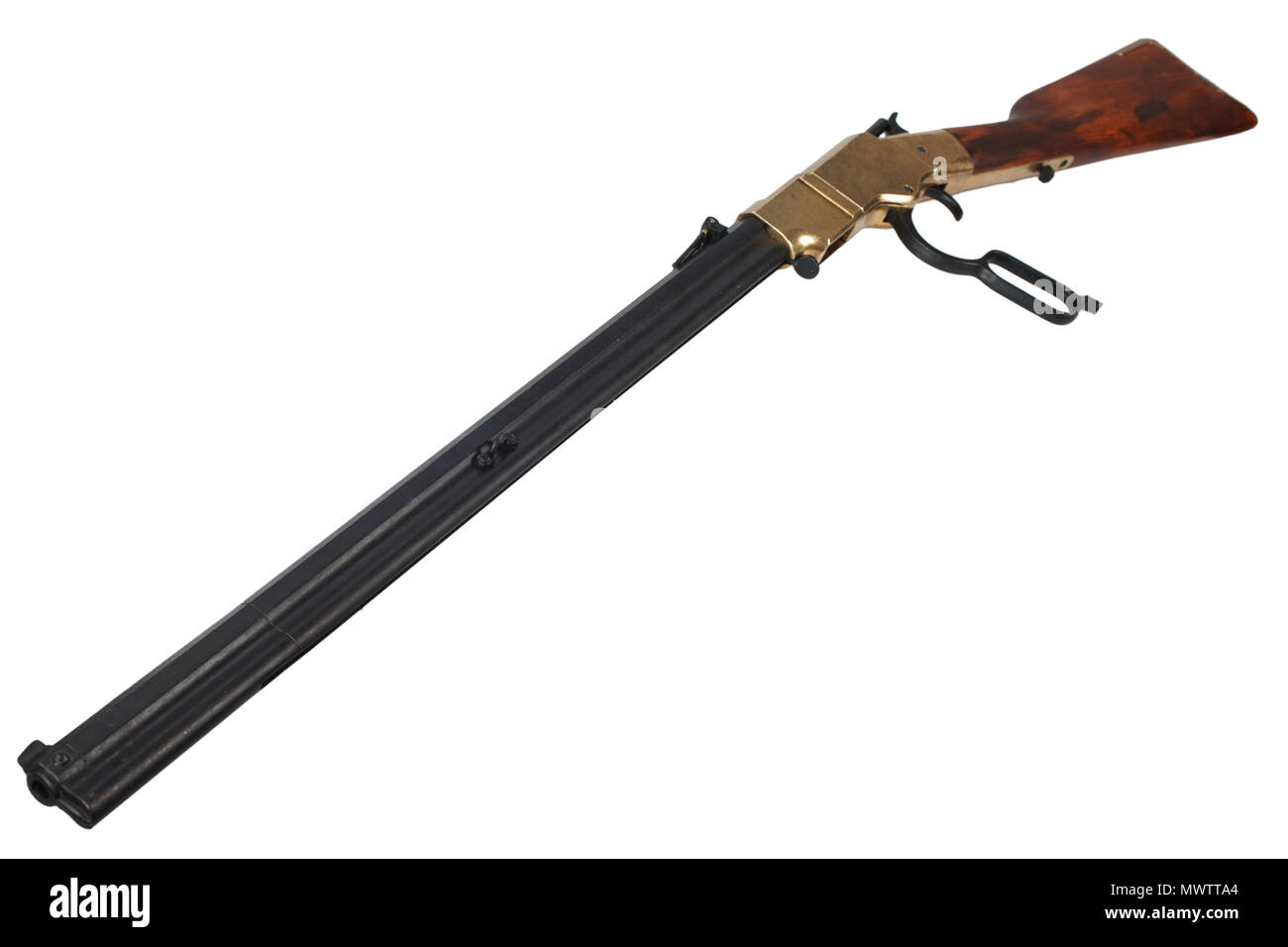 Lever action breech loading rifle Banque de photographies et d’images à ...