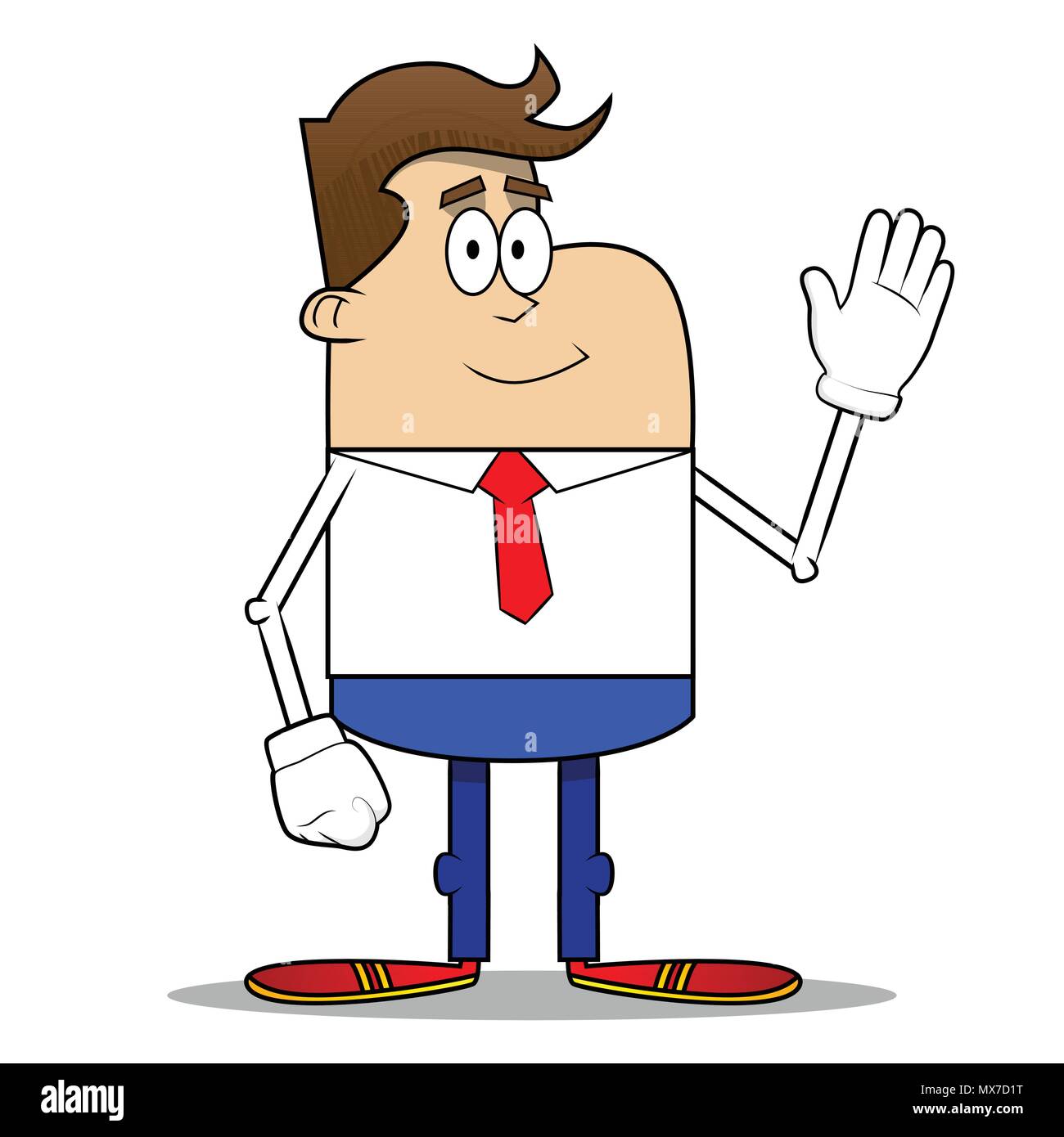 Caricature d'un simple signe de la main. Cartoon Vector illustration ...